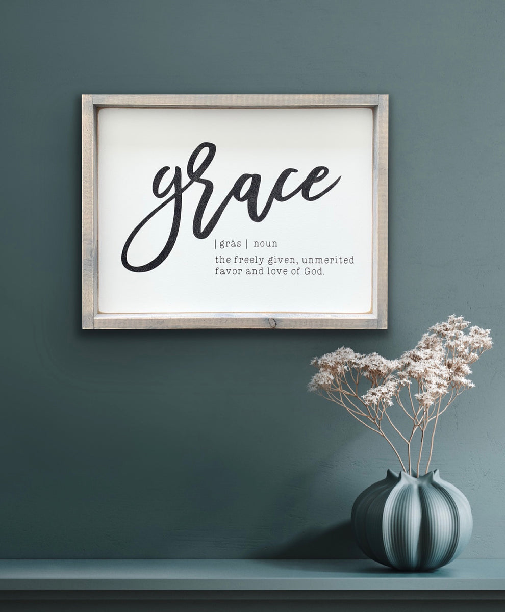 Grace - Wood Sign – Little Wood Bird Design Co.
